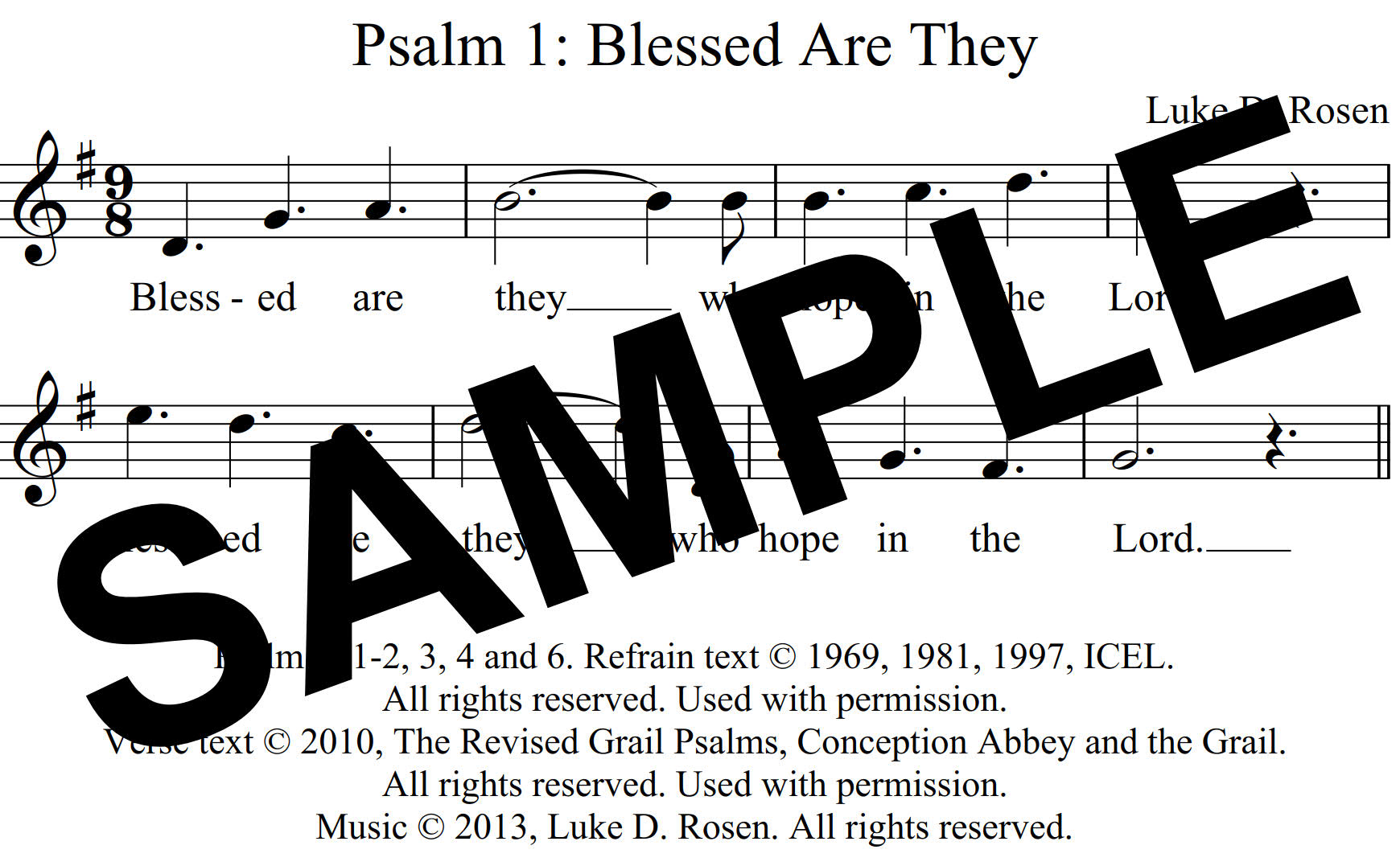 Psalm 1 – Blessed Are They (Rosen) – Simply Liturgical